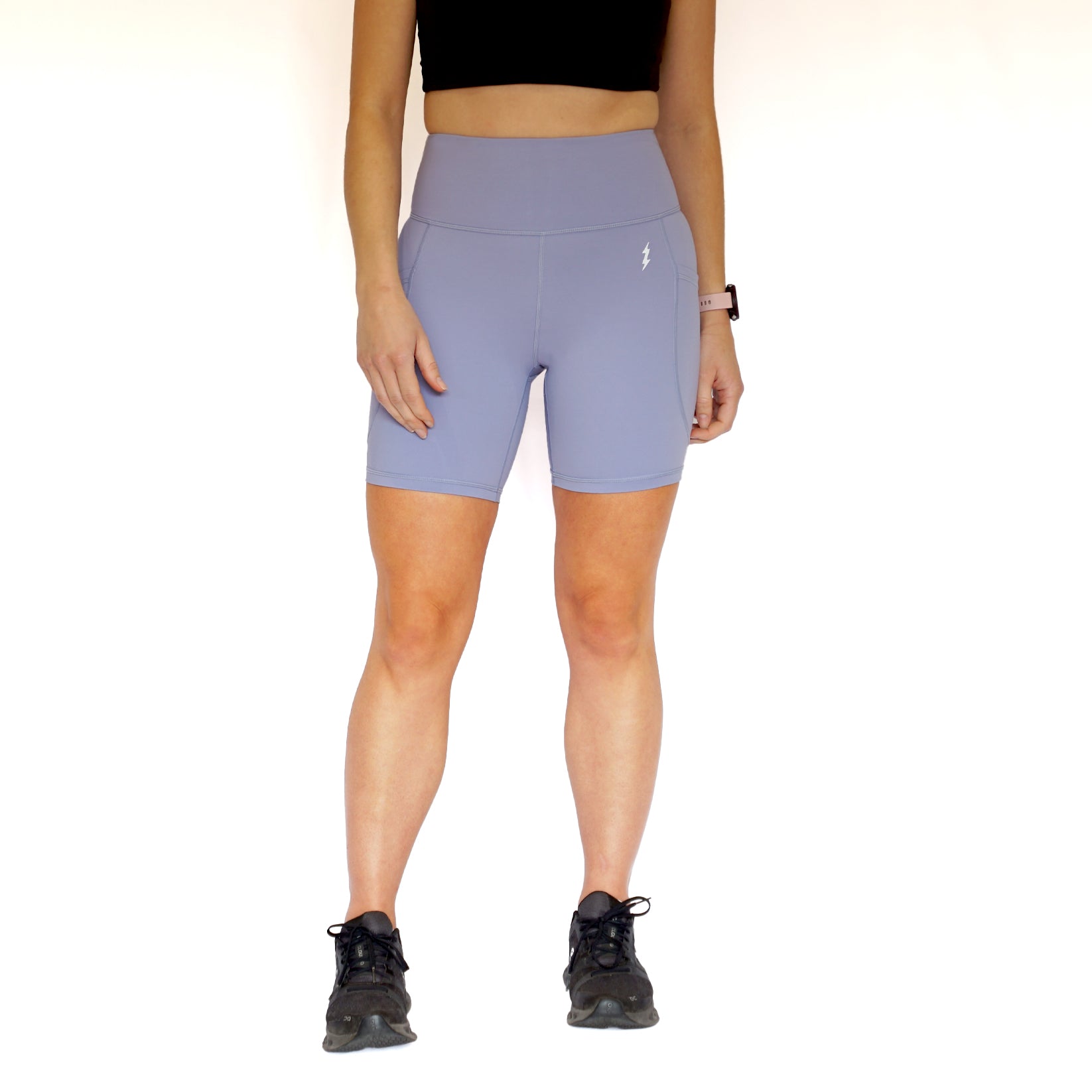 Violet Vogue Soft Strider Running Shorts Six Inch | Bimble & Bolt